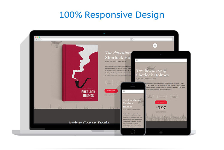 eBooks Website Template #58710