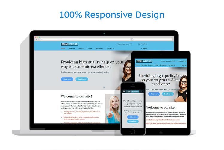 Essay Writing Website Template #59201
