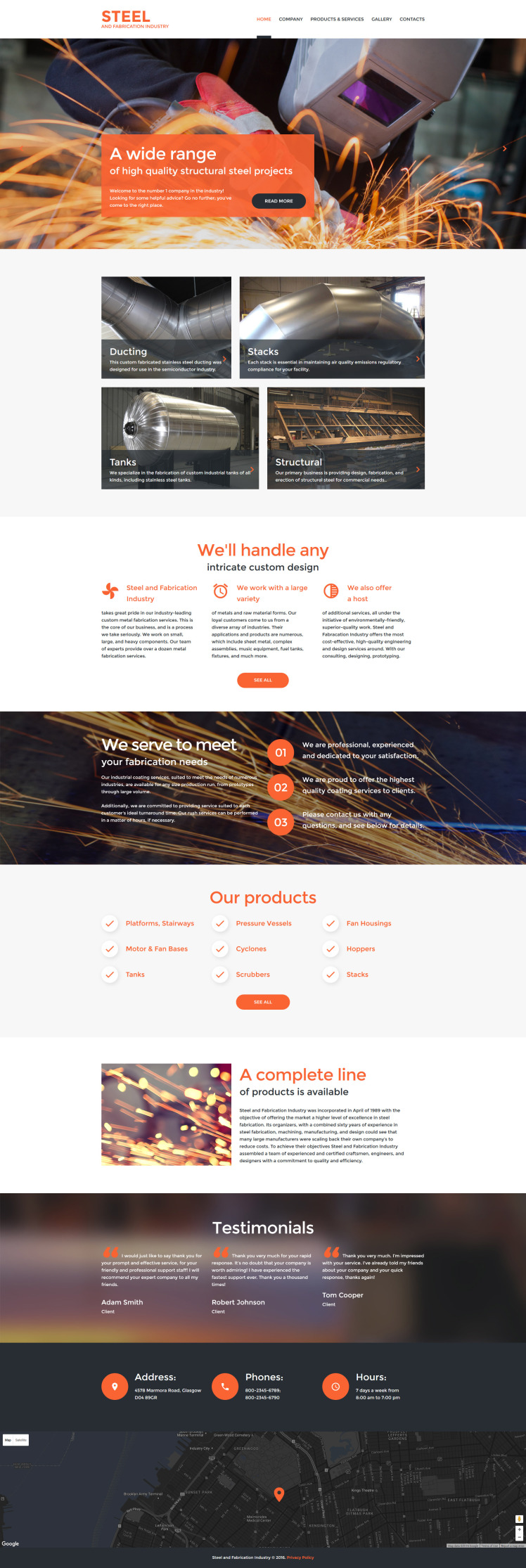 Welding Responsive Website Template #59561