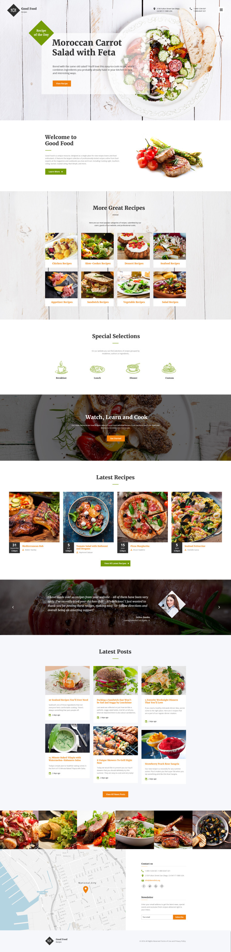 Good Food Website Template #61184