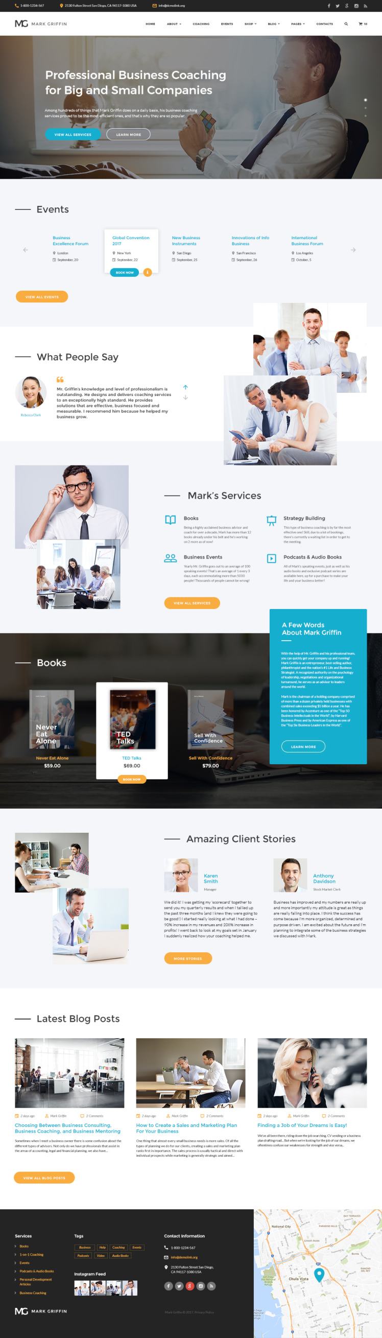 Mark Griffin - Business Coach Responsive Multipage Website Template #62311