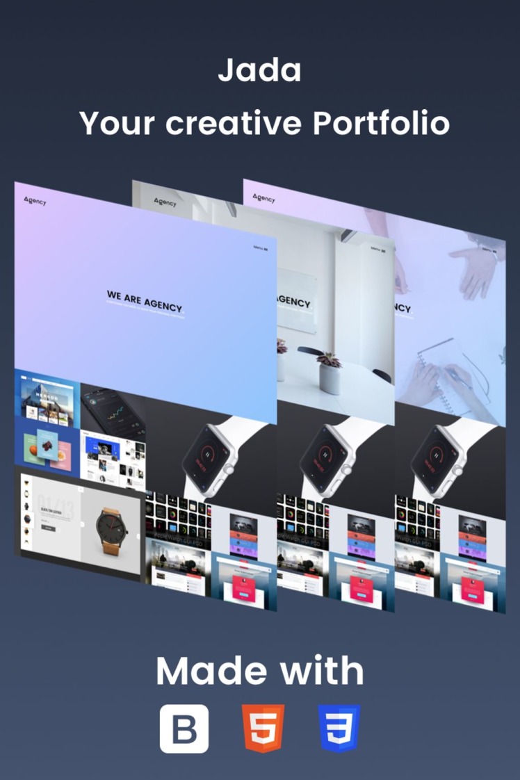 Jada - Creative Portfolio Website Template #67158