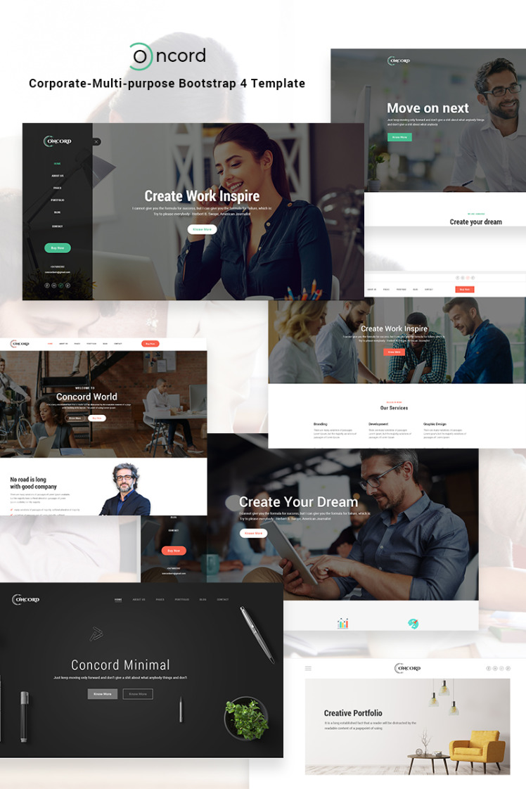 Concord - Multipurpose Website Template #67919