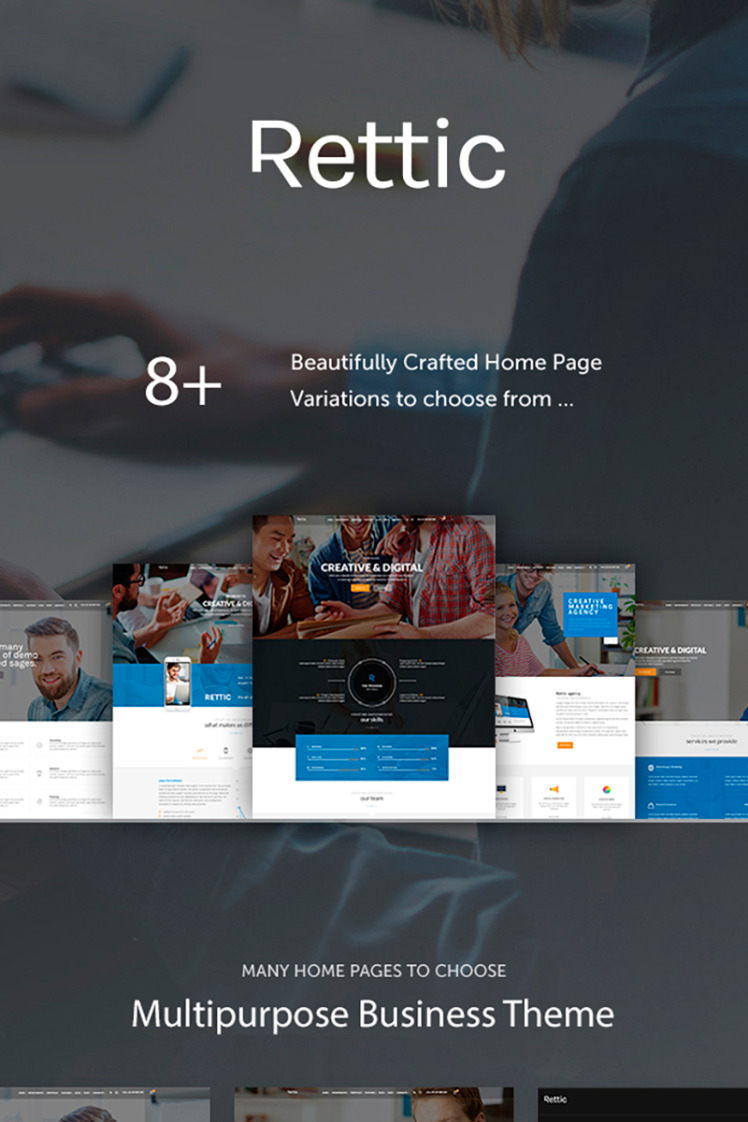 Rettic - Creative Agency HTML Website Template #80372