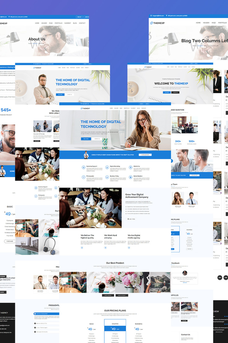 Themexp - Corporate Responsive Website Template #85736