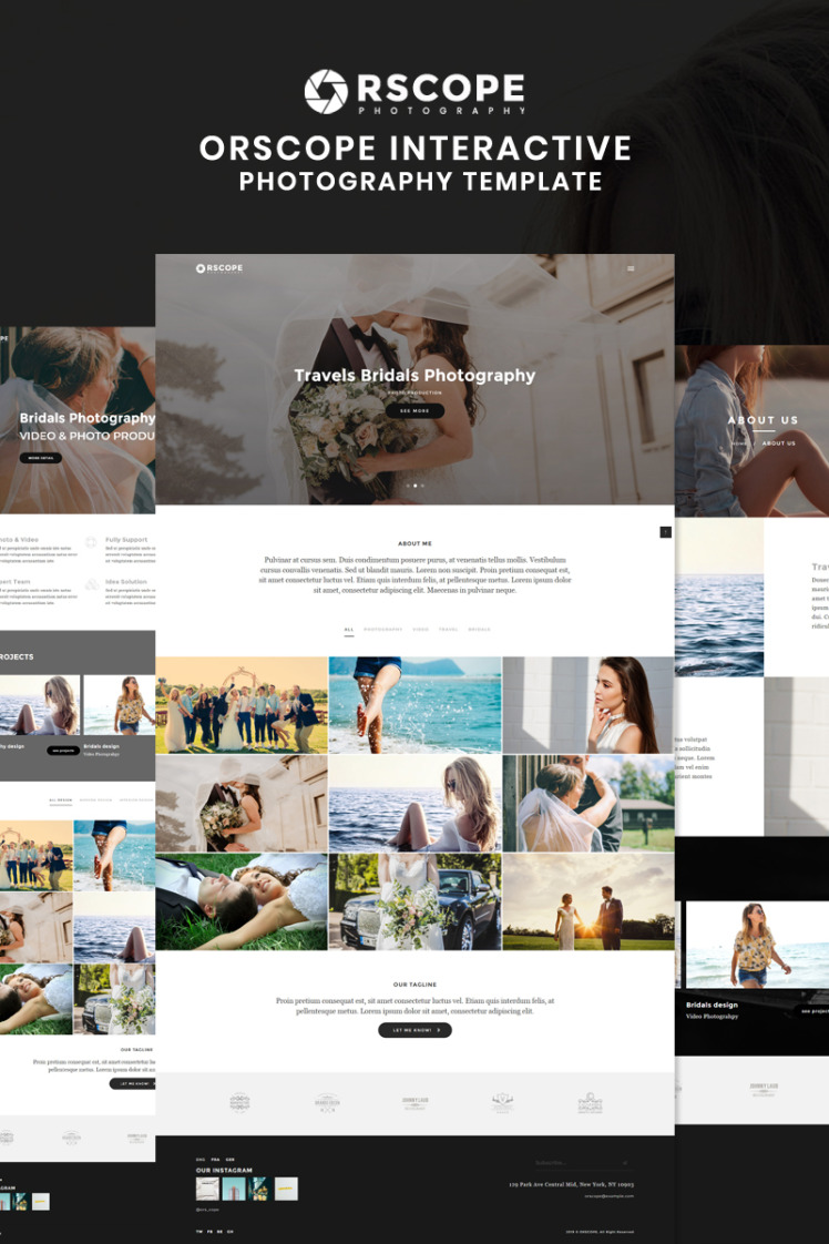 Orscope - Interactive Photography Website Template #86040