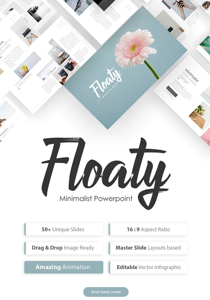 Floaty - Minimalist PowerPoint Template #75224
