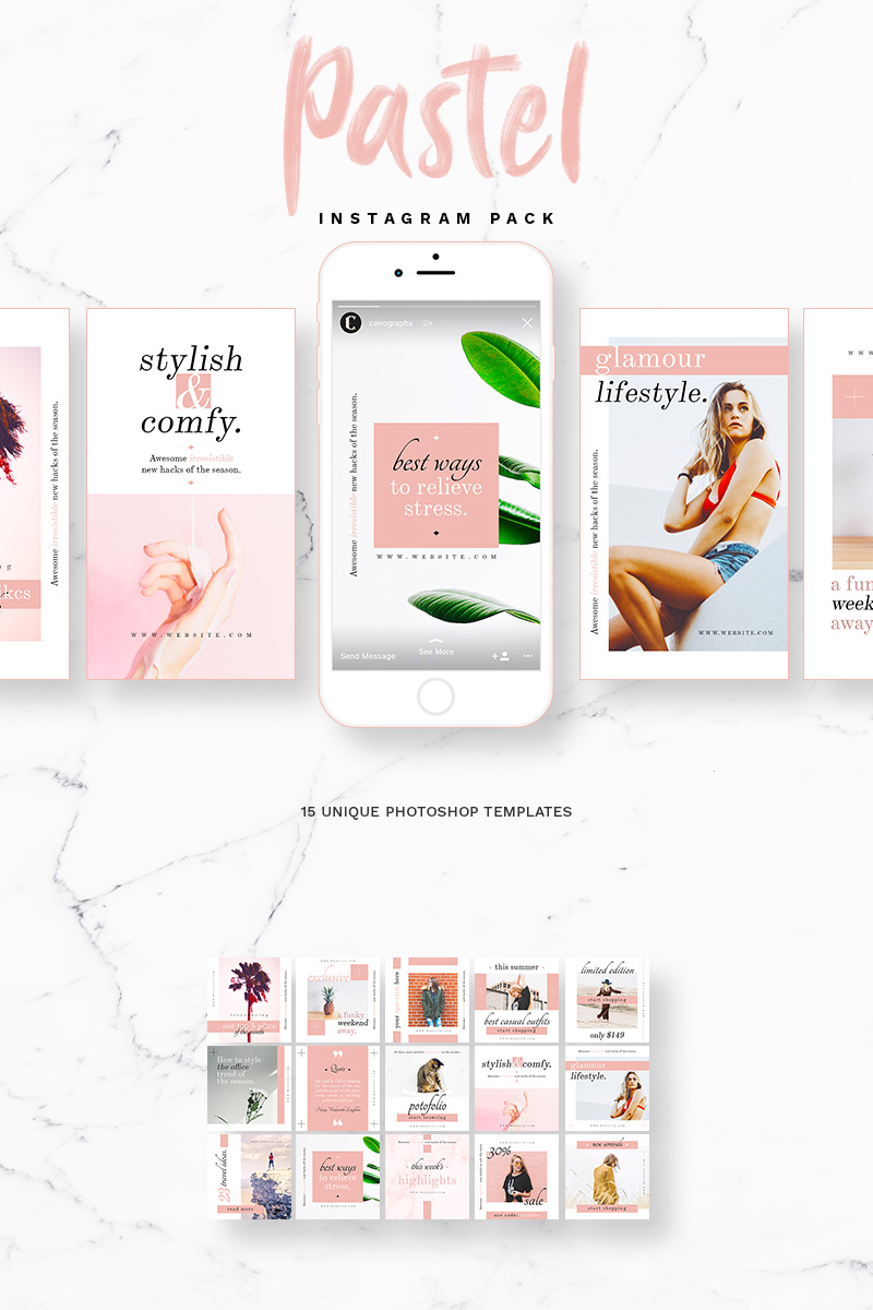 Pastel - Instagram Stories & Posts Social Media #75240