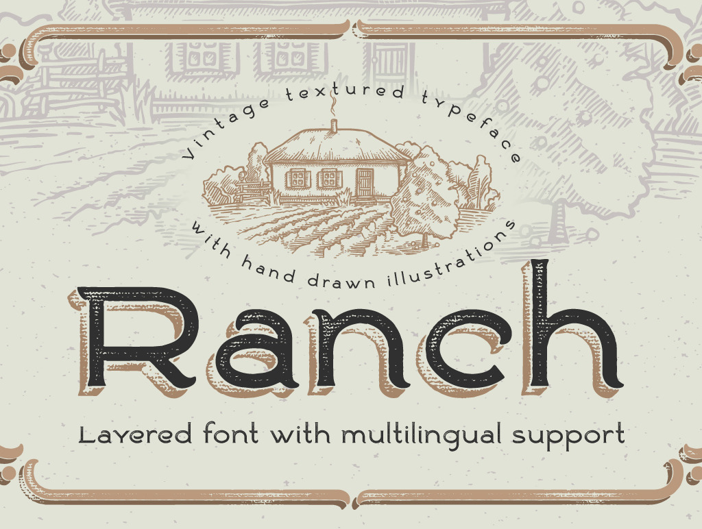 Ranch Vintage Font #75267