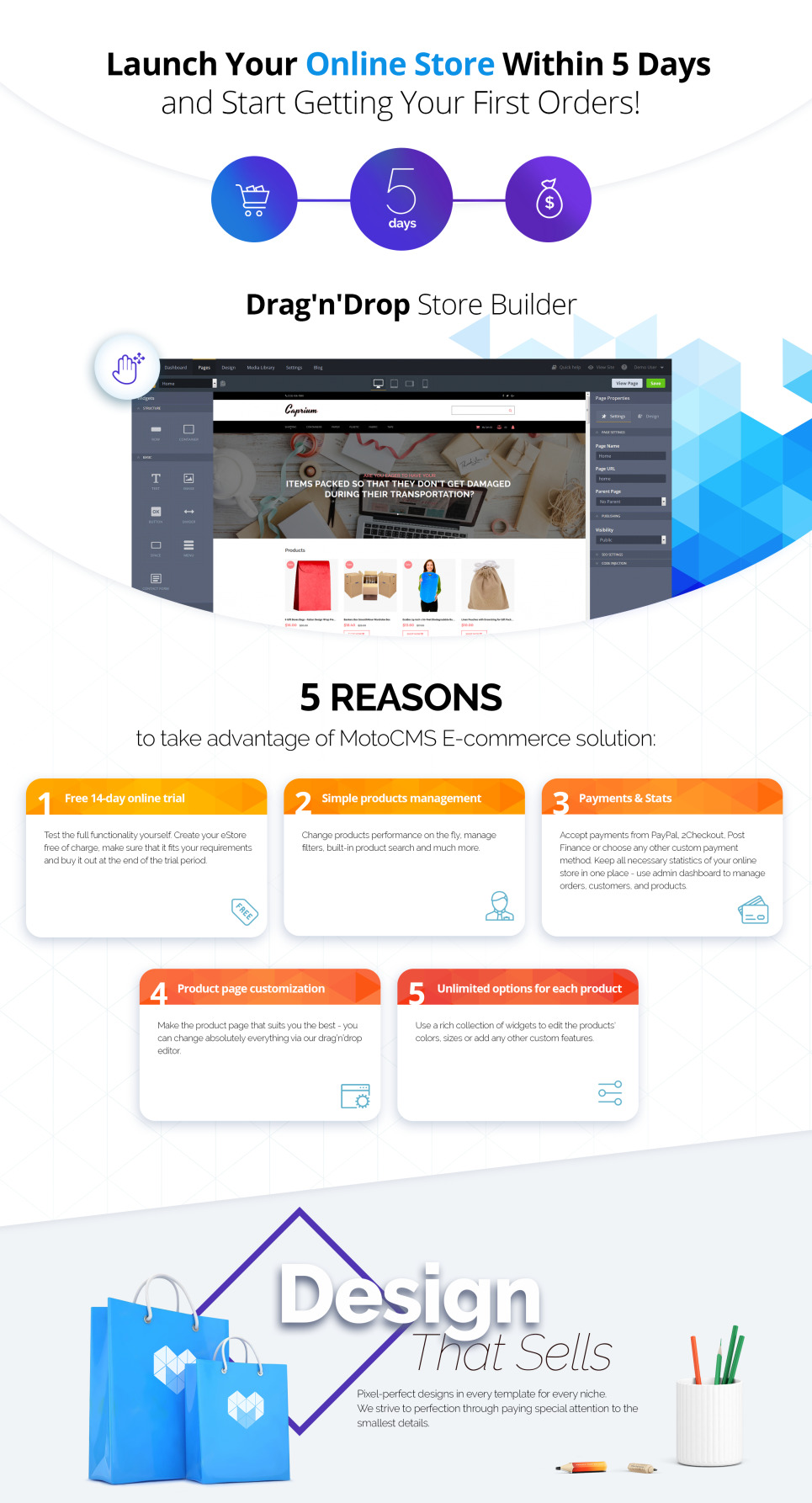 Packaging Website Template for Shipping & Packing Store - MotoCMS