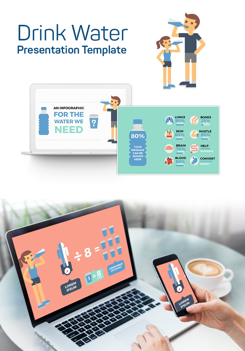 Drink Water PowerPoint Template #75632