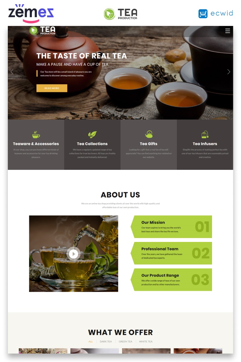 TEA Production HTML Template