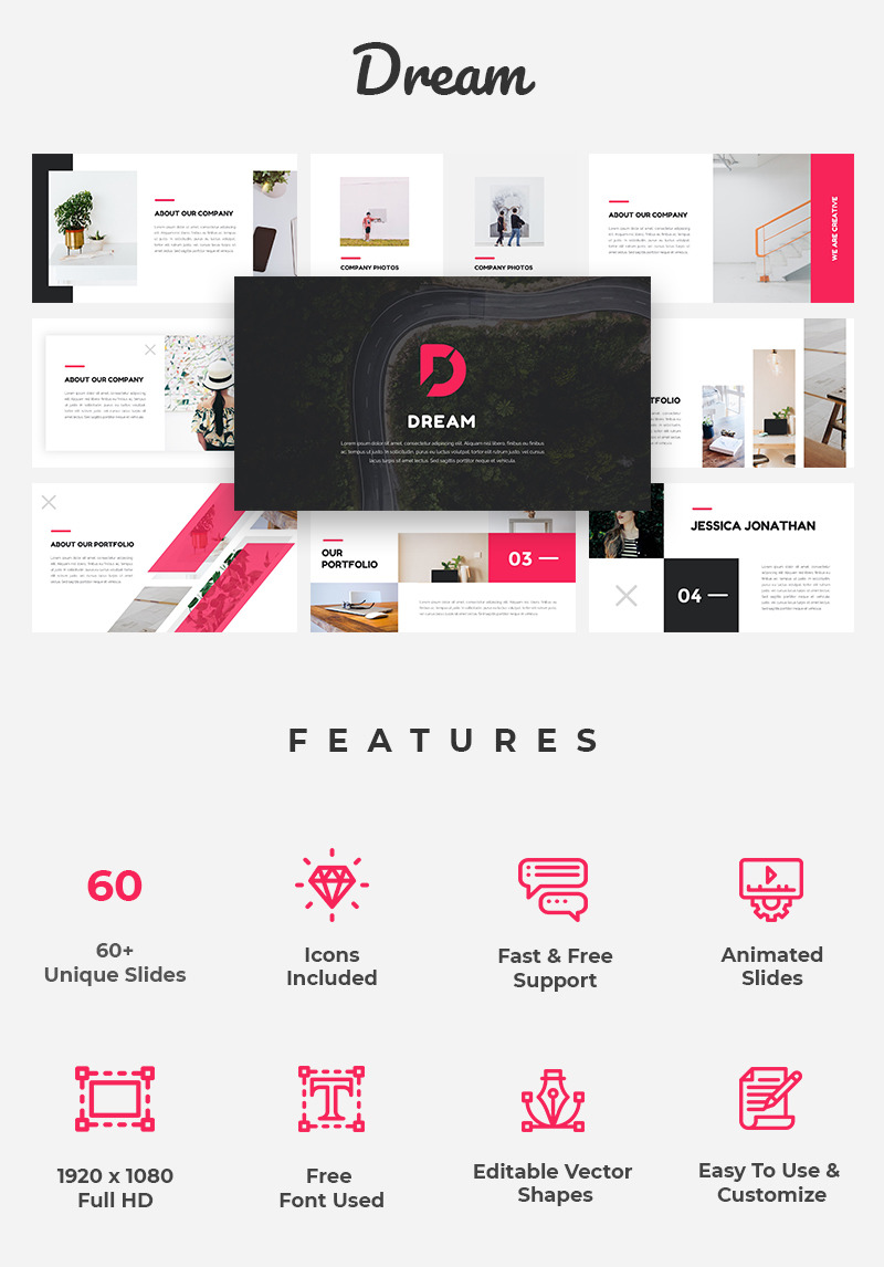Dream - Creative PowerPoint Template #76301