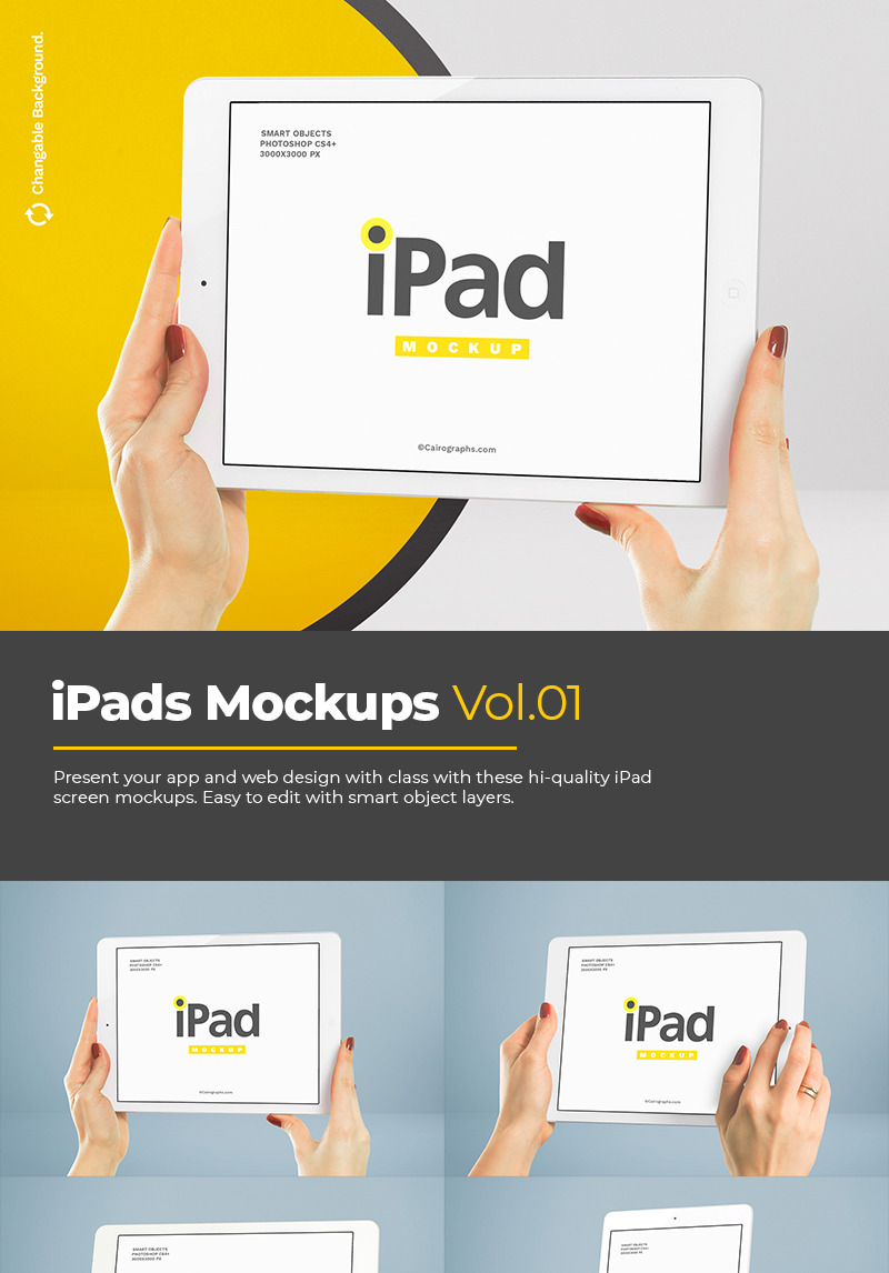 iPads Mockups Product Mockup #76348
