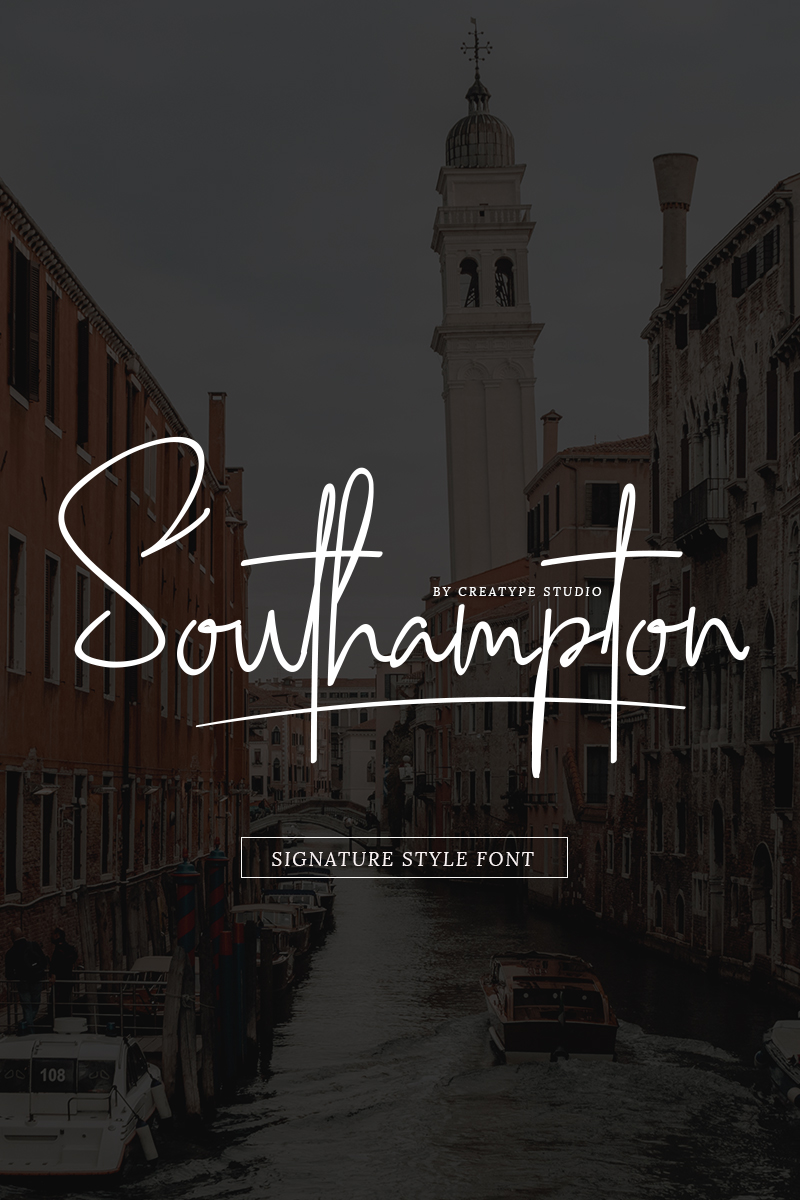 Southampton Signature Style Font #76470