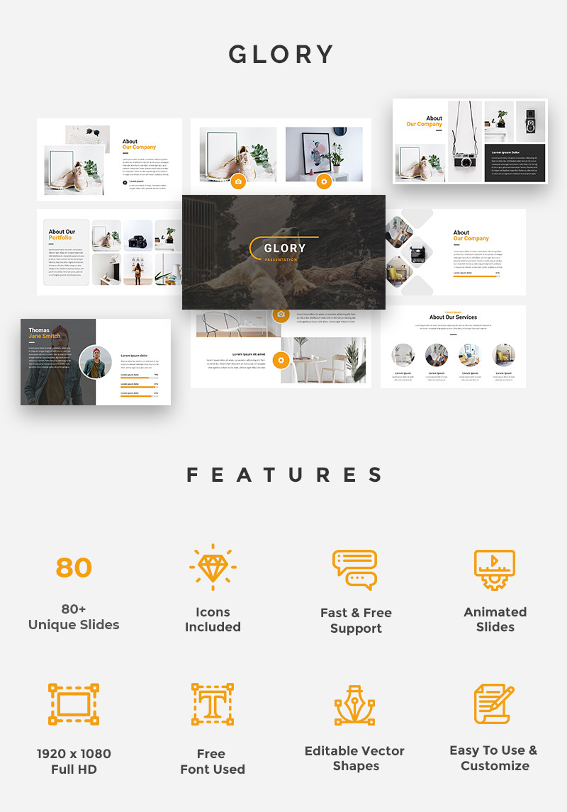 Glory - Creative PowerPoint Template #76597