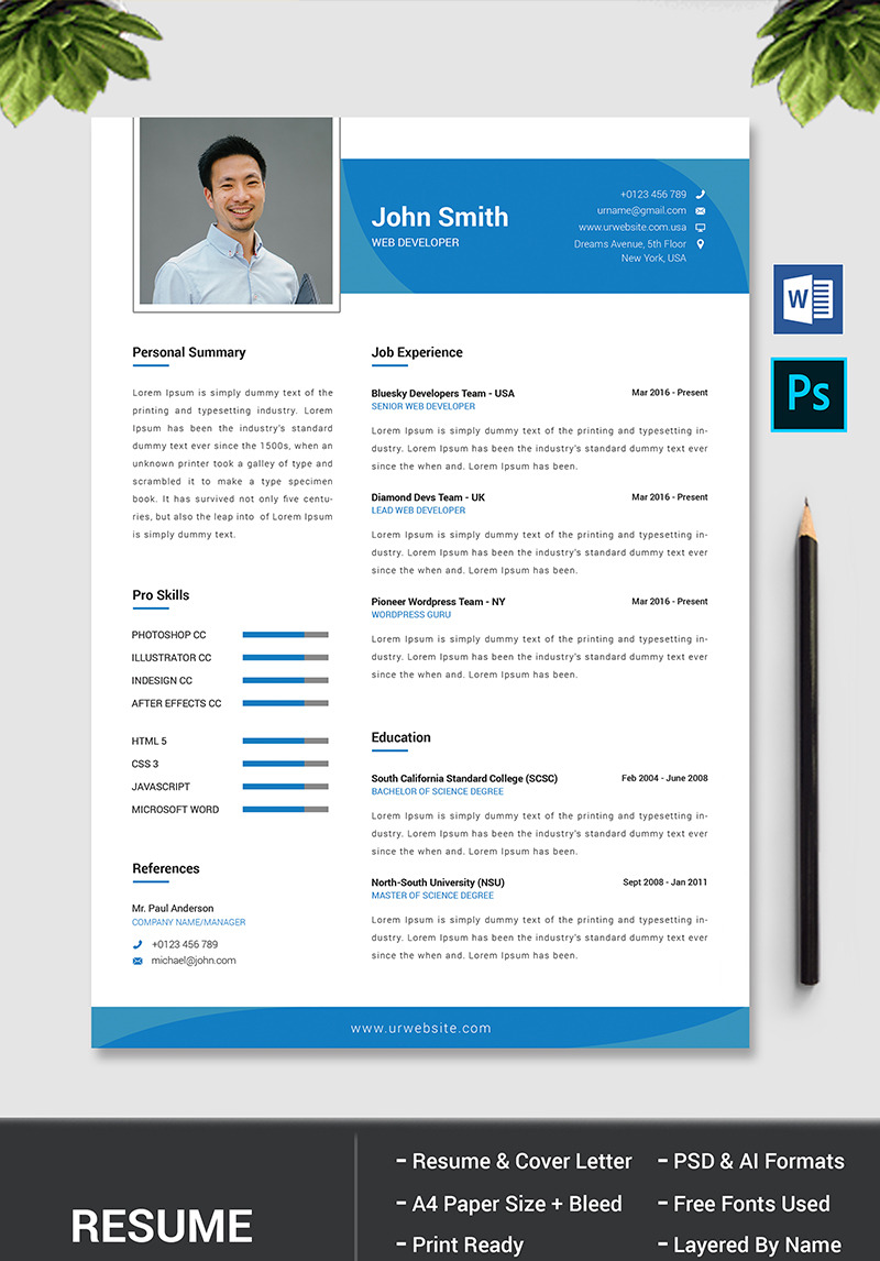 John Smith Resume Template #76828