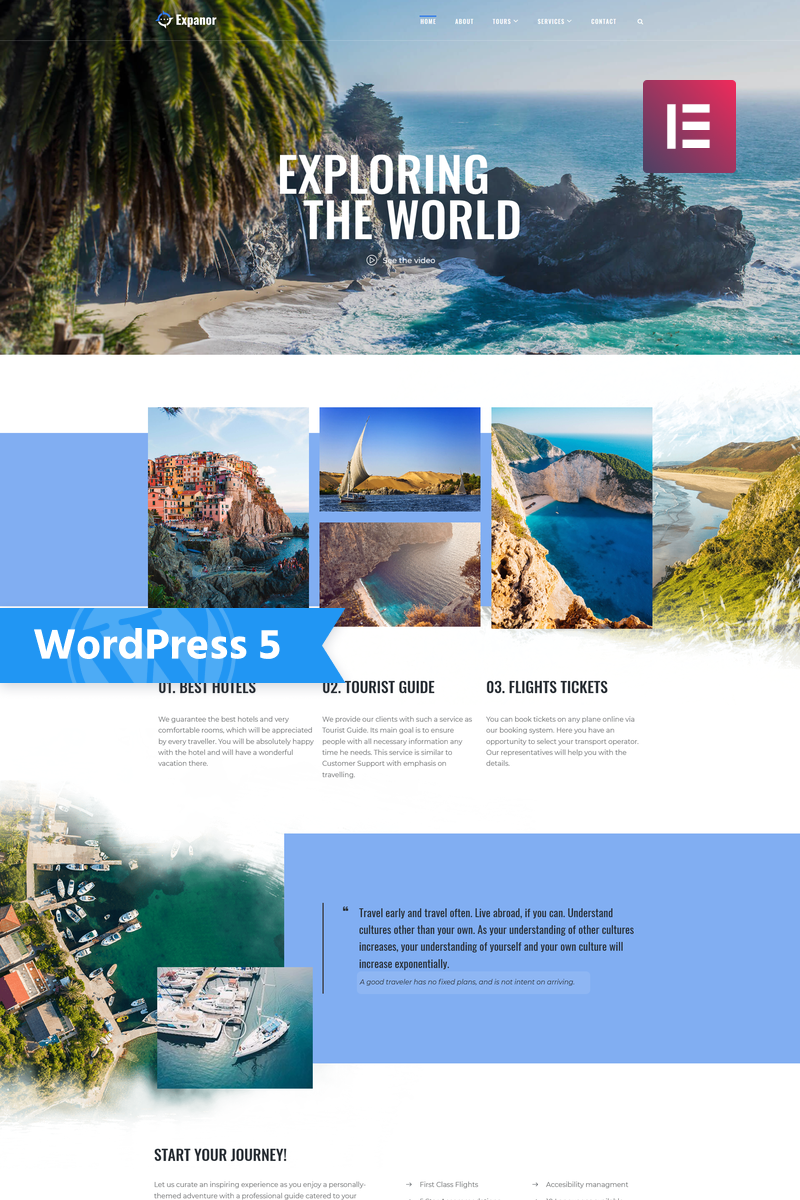 Thèmes WordPress pour agences de voyage