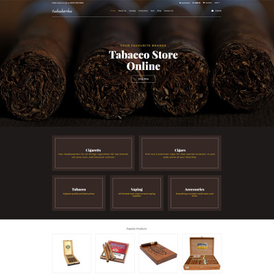 Tobacco Templates | TemplateMonster