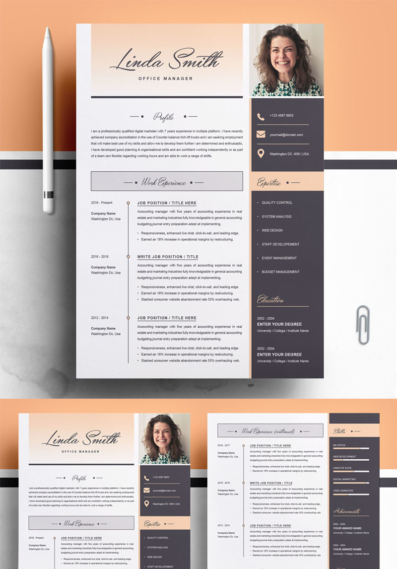 Linda Smith Resume Template #78049