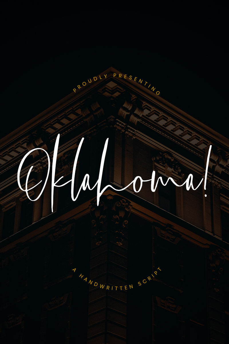Oklahoma Handwritten Script Font #78124