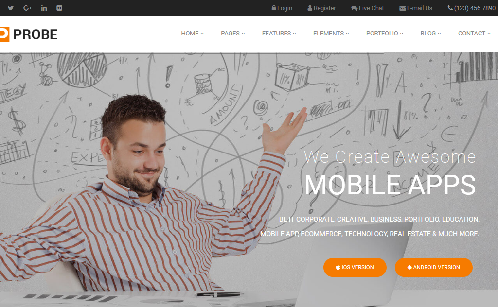 Probe - Responsive Multi-Purpose Joomla Template #78760