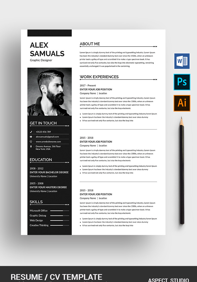 Alex Samuals Resume Template #79182