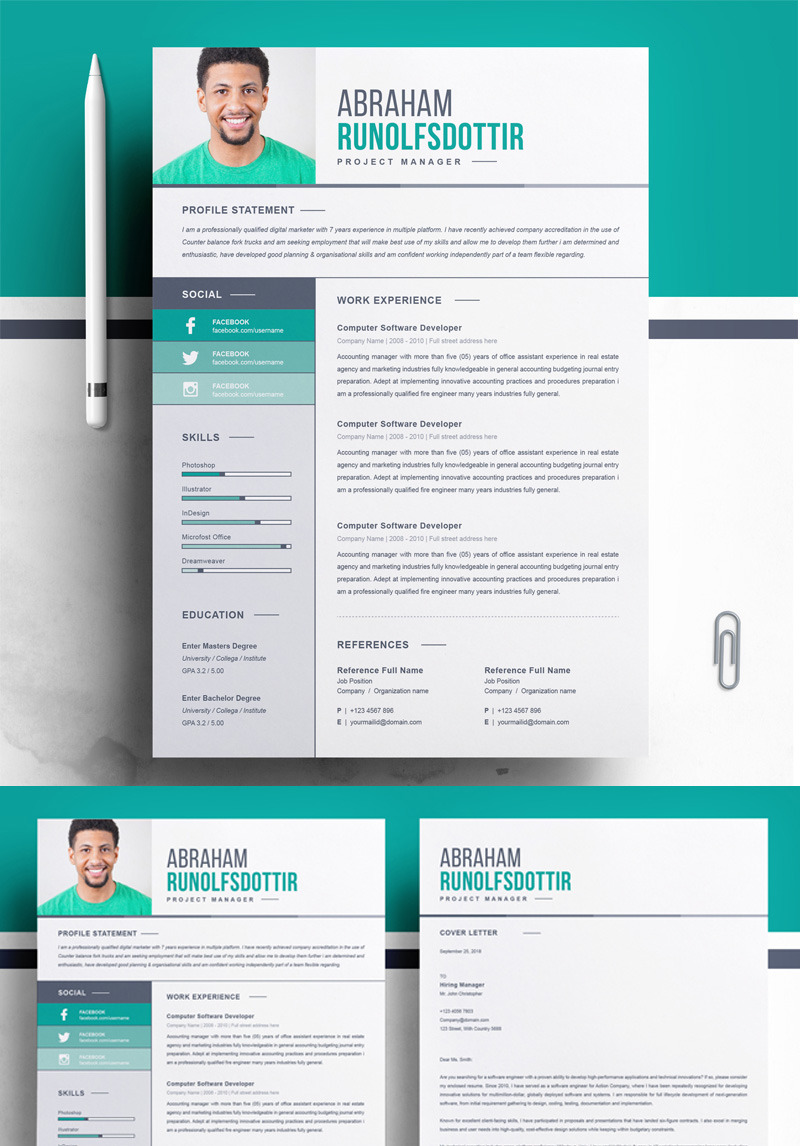 Abraham Resume Template #79395