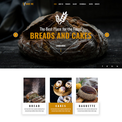 Bakery Templates | TemplateMonster