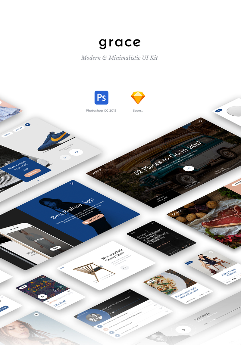 Grace UI Kit UI Elements #79489