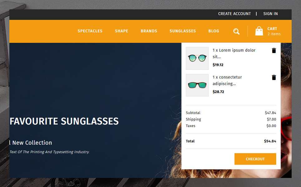 Knight Online Goggles Store PrestaShop Theme #79406