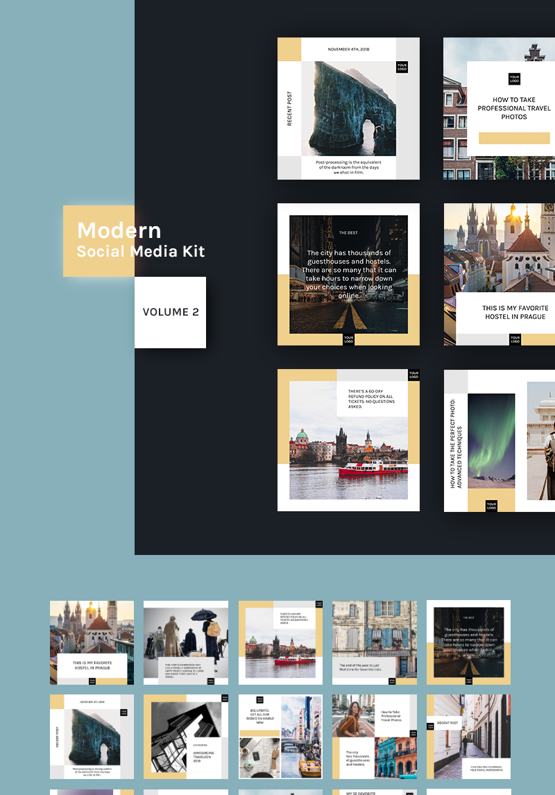 Modern Social Media Kit (Vol. 2) Social Media #79632