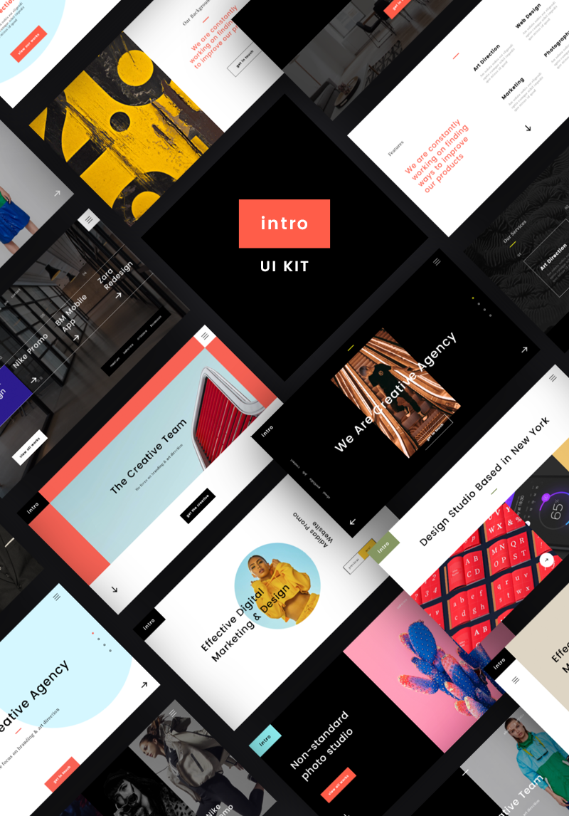 Intro UI Kit UI Elements #79781