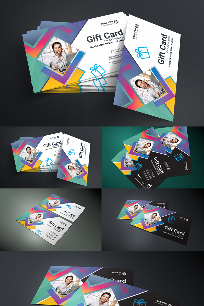Valid Gift Card Corporate Identity Template #79719