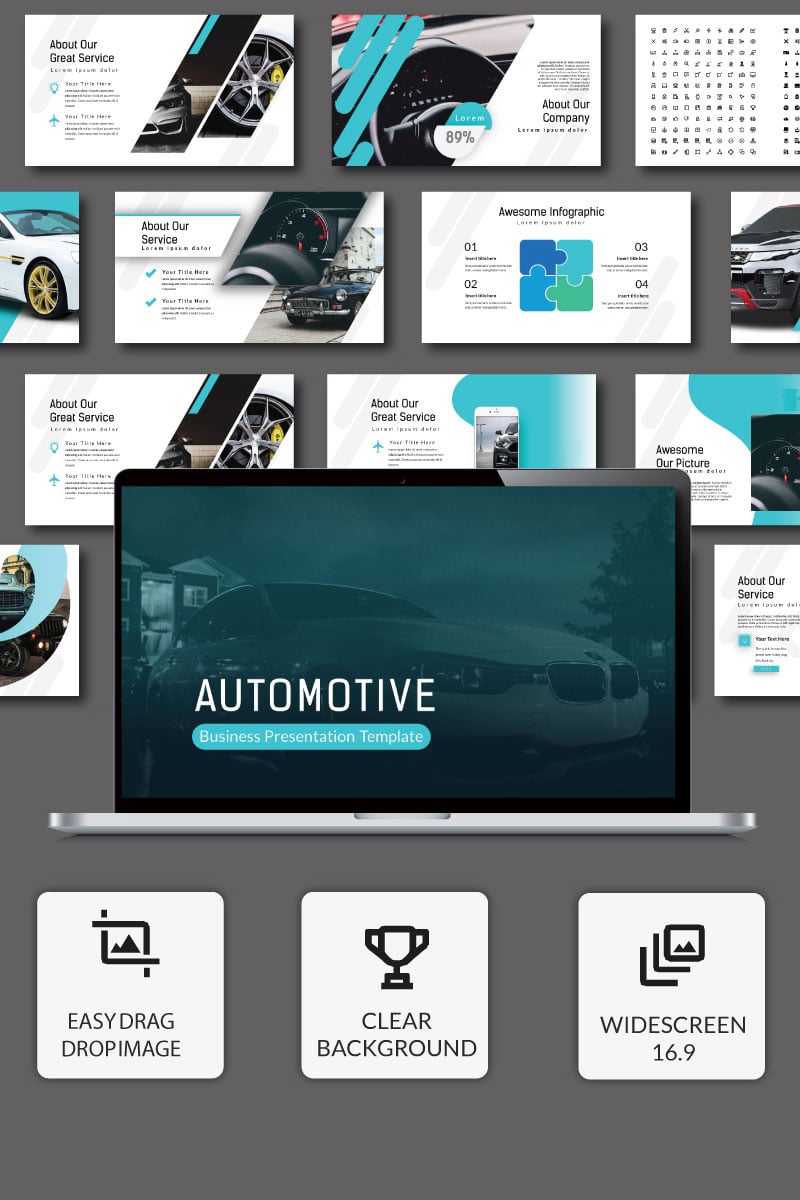 Automotive PowerPoint Template #79815