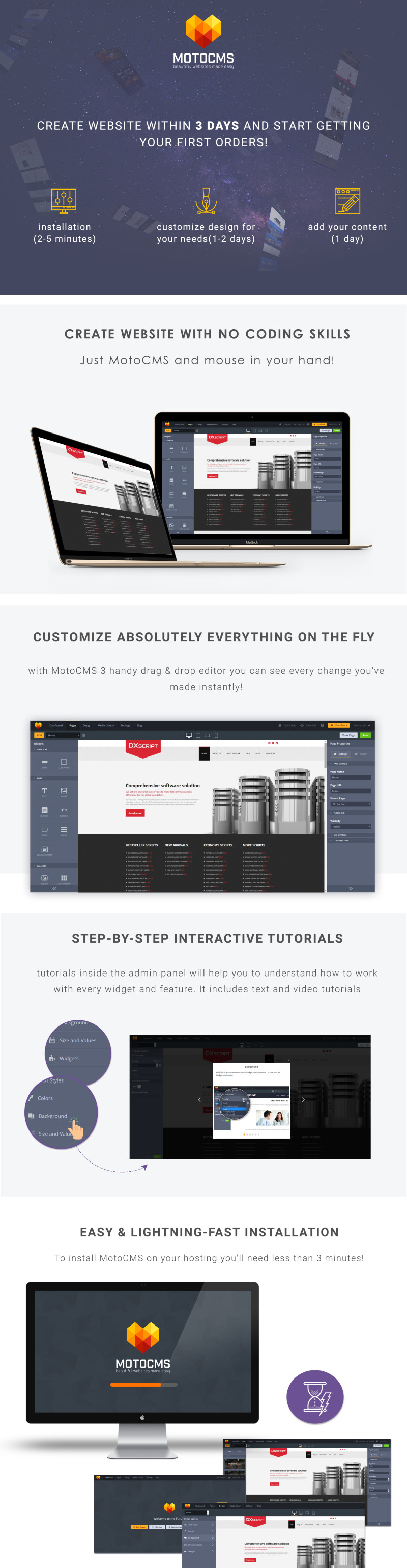 DXscript - Software Web Moto CMS 3 Template - TemplateMonster