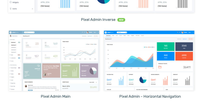 Pixel Admin - Responsive Bootstrap Admin Template