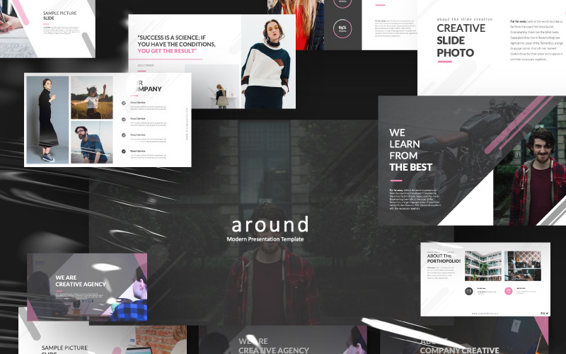 Around Presentation Google Slides #100225 - TemplateMonster