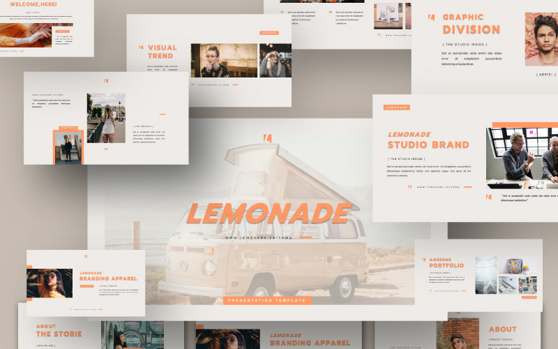 LIMONADA Plantilla PowerPoint #100215 - TemplateMonster