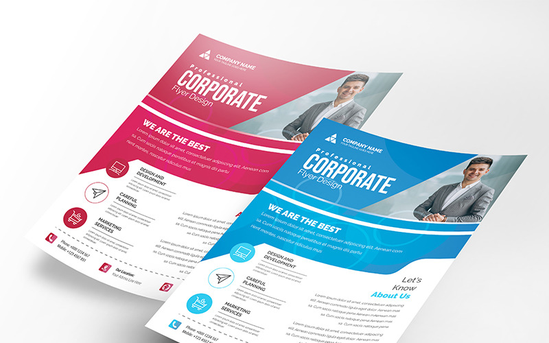 Flyer - Corporate Identity Template #100302 - TemplateMonster