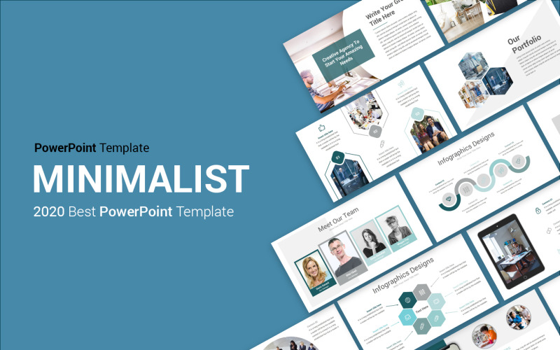 Minimalist Powerpoint Template Slidemodel Riset