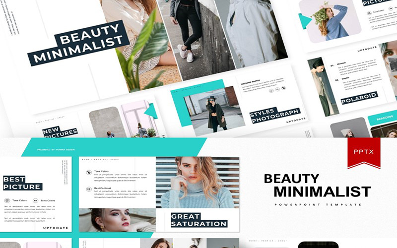 Beauty Minimalist | PowerPoint Template #100828
