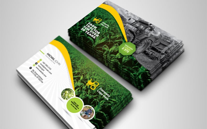 Garten Farm Landwirtschaft Visitenkarte - Corporate Identity Vorlage