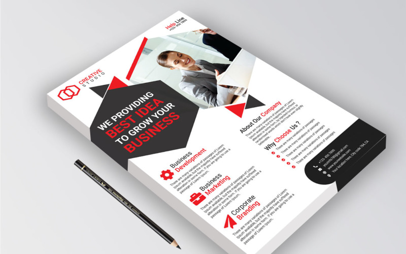Flyer Design - Corporate Identity Template - TemplateMonster