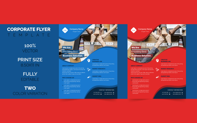 Flyer Design - mall för företagsidentitet - TemplateMonster