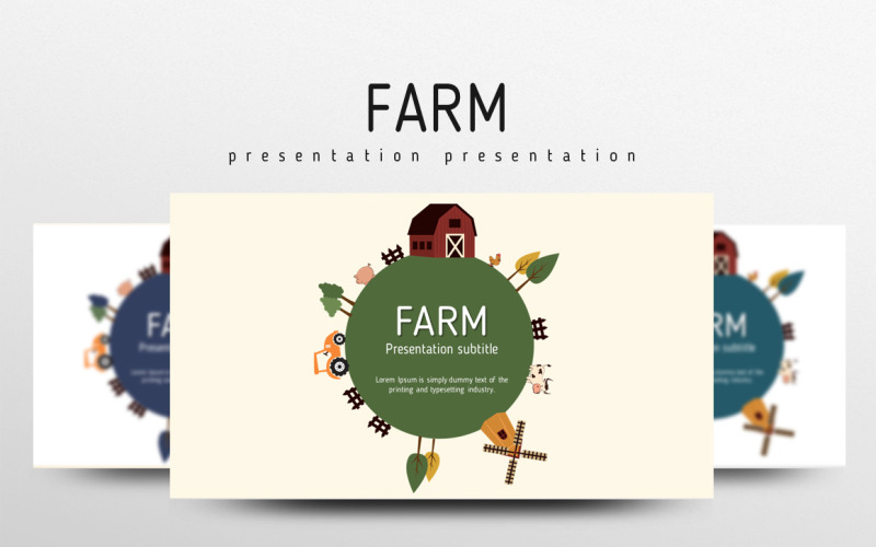 Modelo de Farm PowerPoint #101849 - TemplateMonster