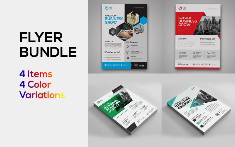 Business Flyer Bundle - Corporate Identity Template Business Flyer Bundle - Corporate Identity Template