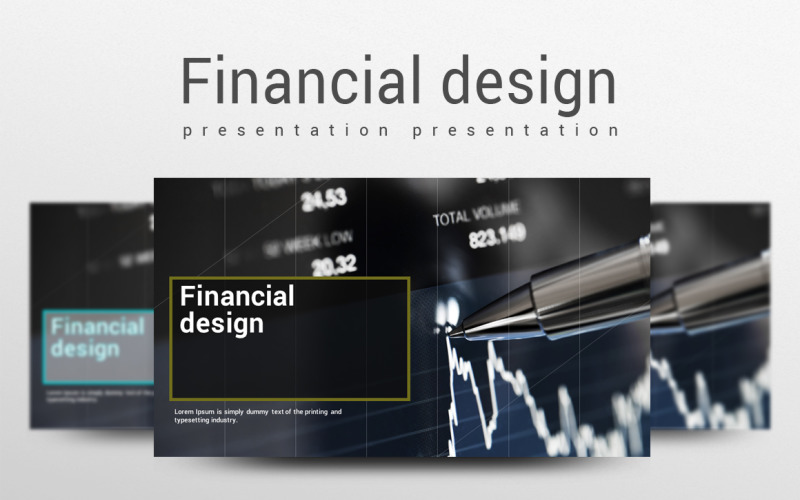 Financial Design PowerPoint template - TemplateMonster