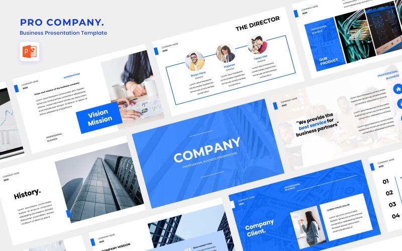 PRO COMPANY - Business PowerPoint-Vorlage - TemplateMonster