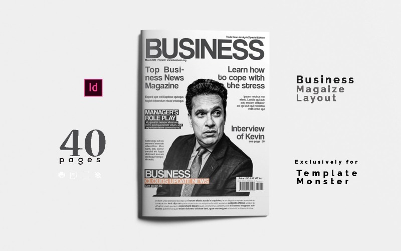Business Magazine/Journal Template #102513 - TemplateMonster